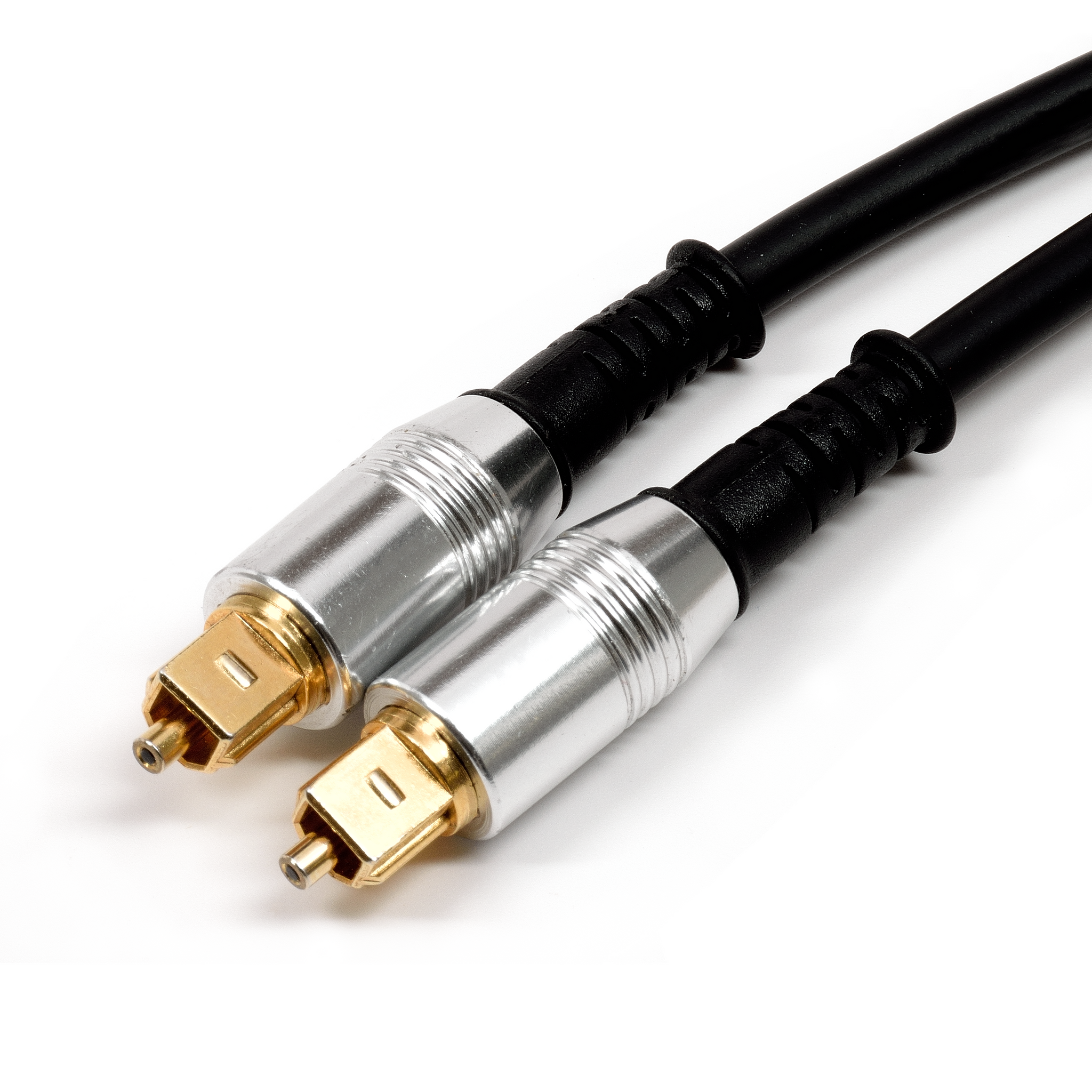 TOSLINK Optical Cable with Metal Connectors for Digital Audio ...